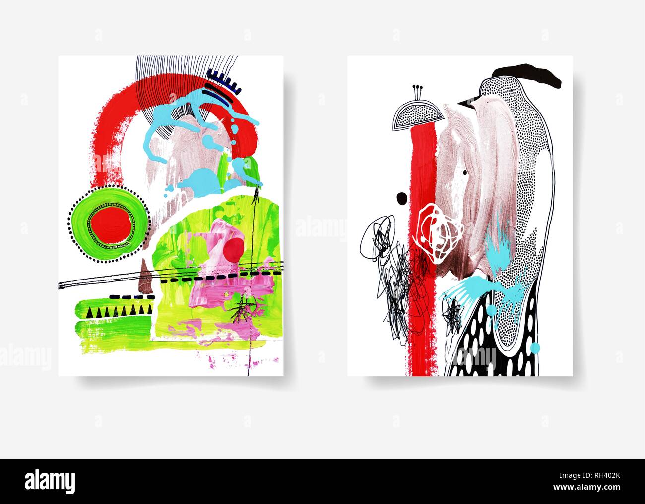 original digital art composition, contemporary modern background Stock ...