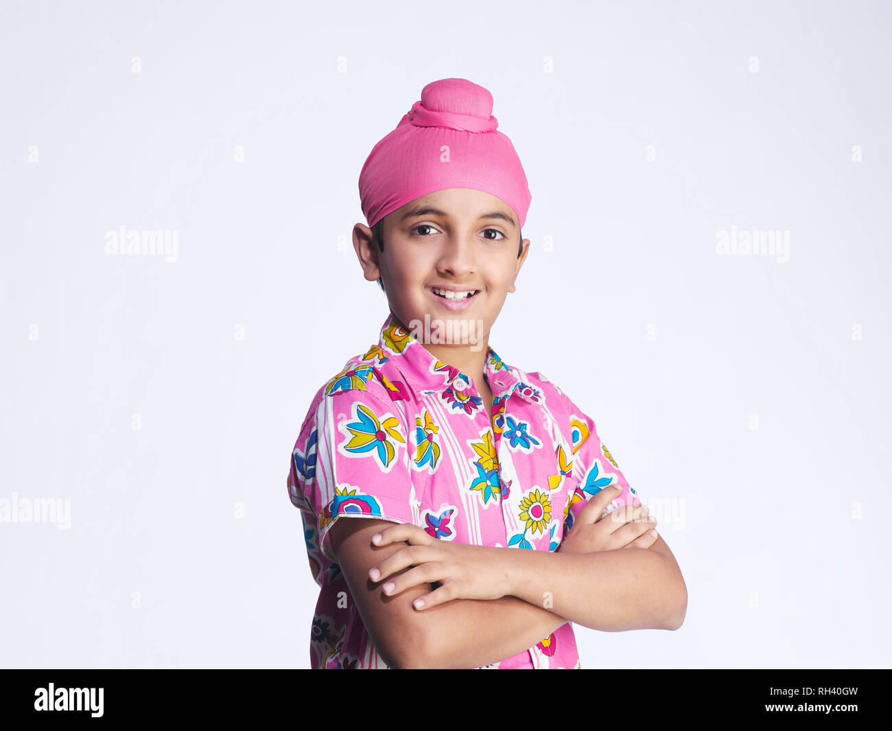 PORTRAIT OF A SIKH SARDAR BOY Stock Photo - Alamy