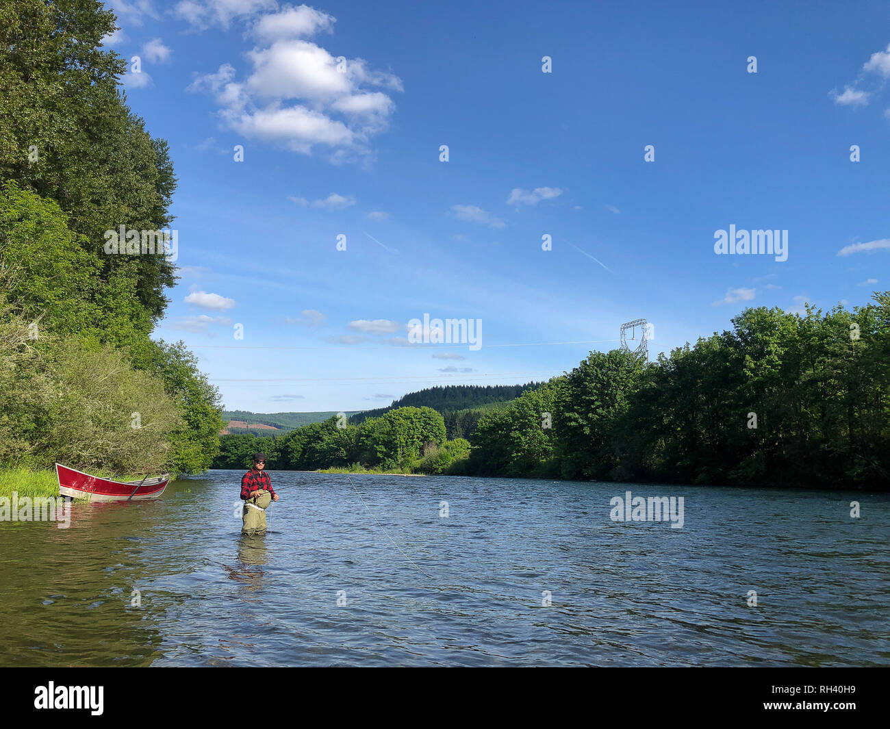 McKenzie River Oregon Fly Fishing Trip in May Stock Photo - Alamy