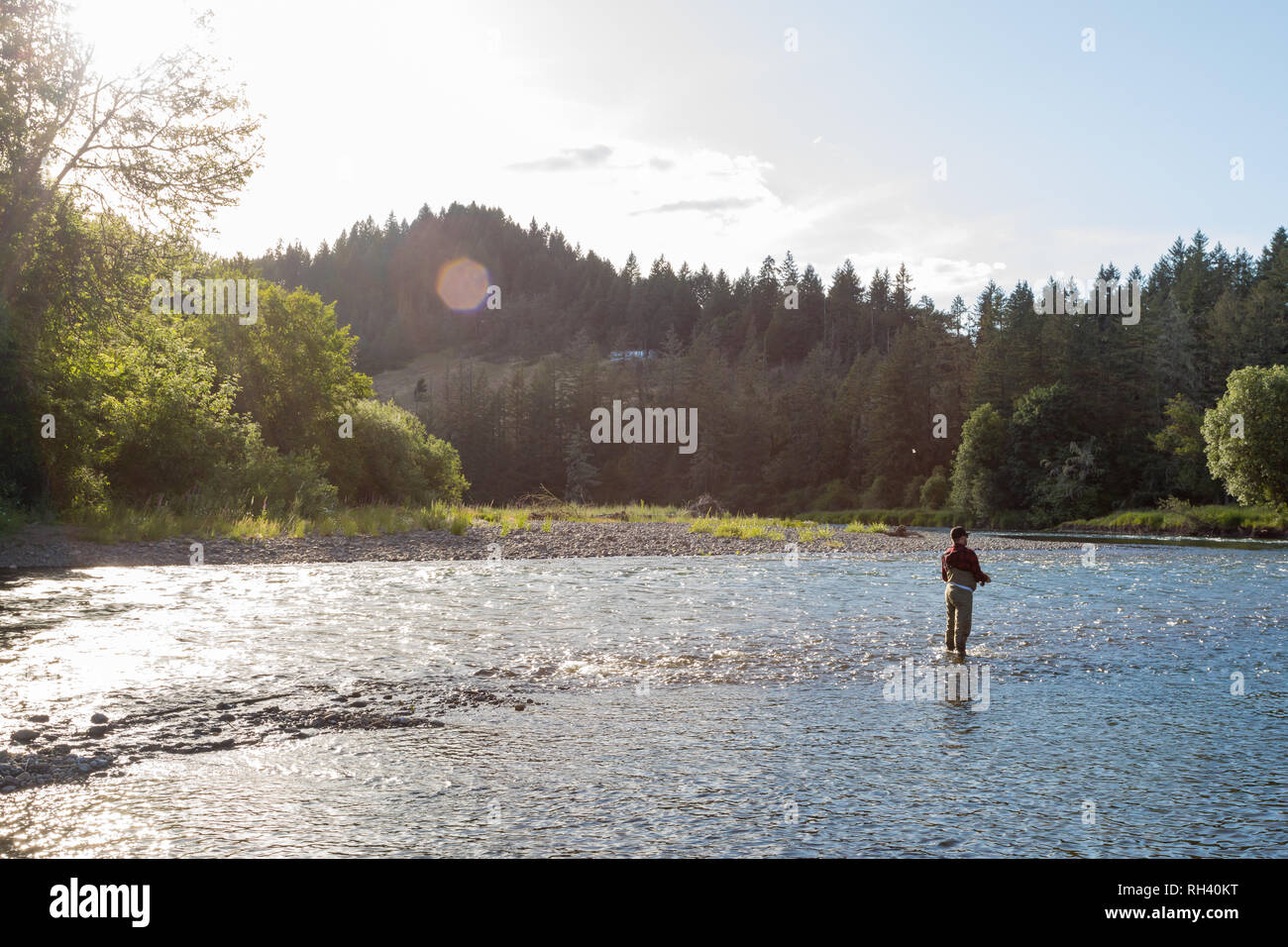 McKenzie River Oregon Fly Fishing Trip in May Stock Photo - Alamy