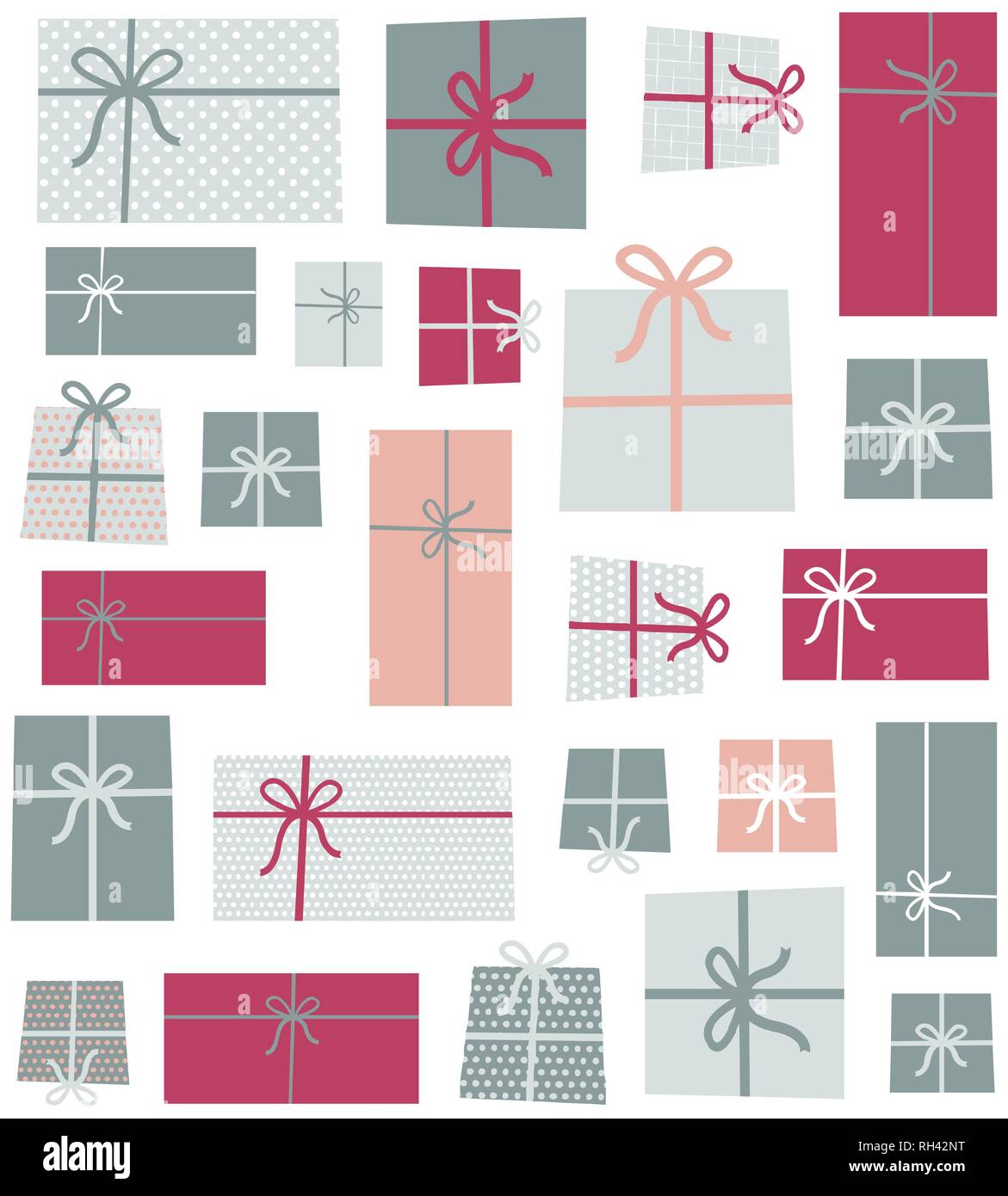 gifts seamless pattern background. retro colors vector illustration ...