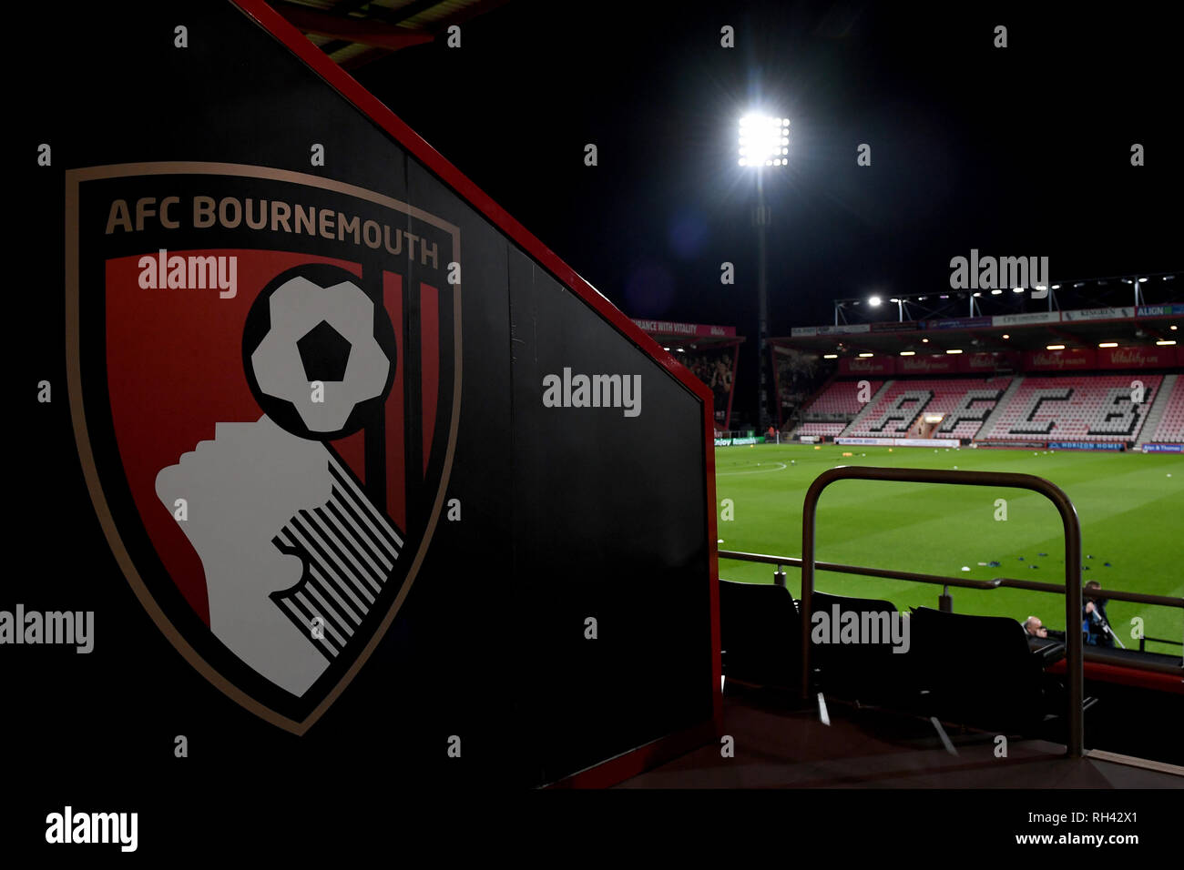 A general view of the Vitality Stadium - AFC Bournemouth v Chelsea ...