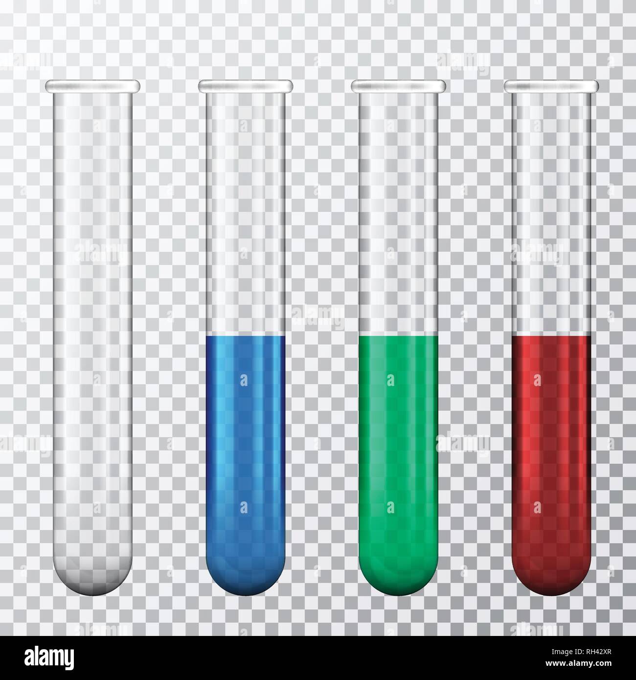 Empty test tube isolated Stock Vector Images - Alamy