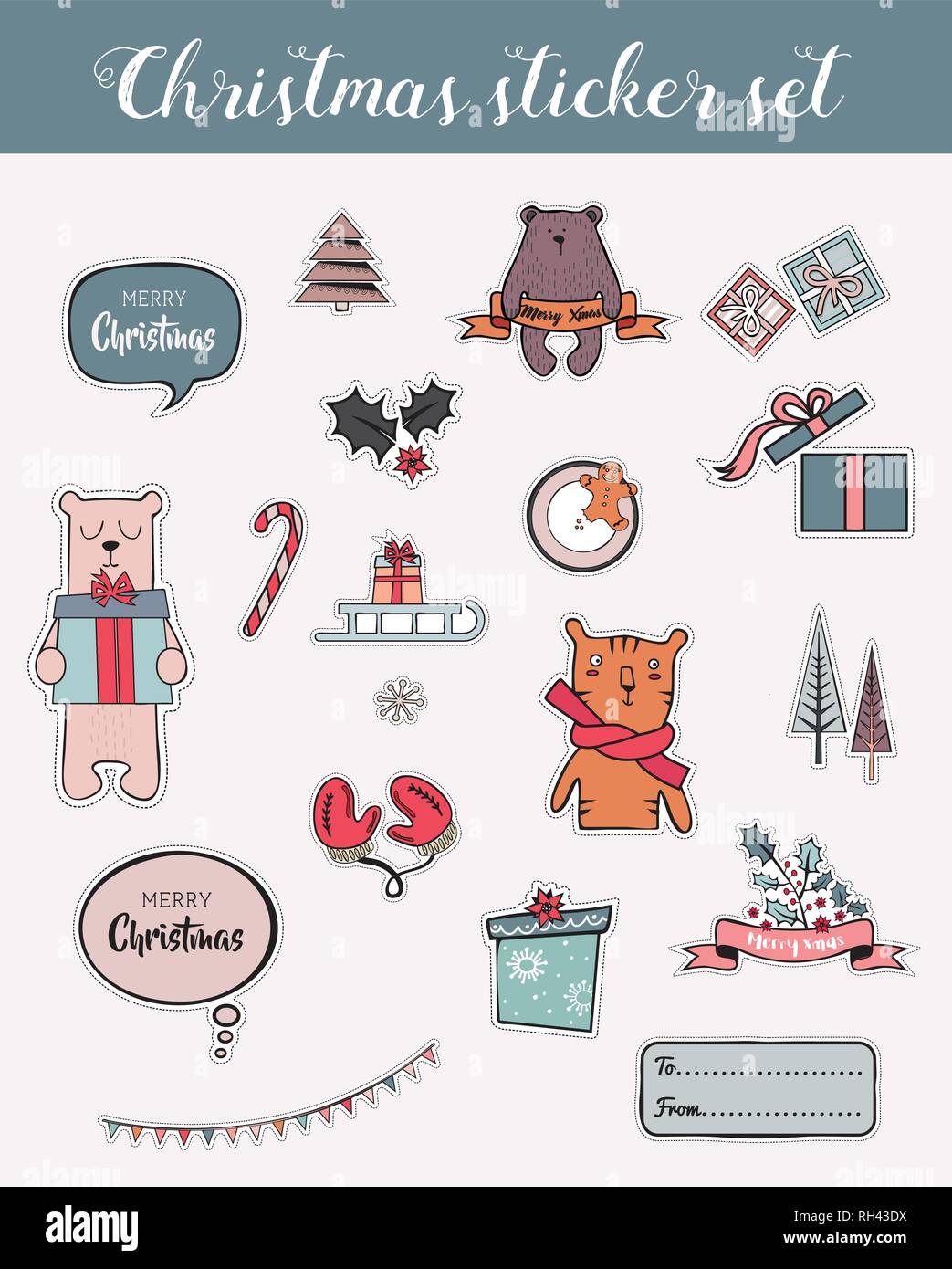 Santa slide Stock Vector Images - Alamy