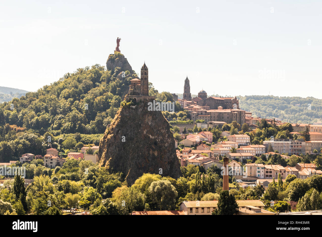 Le Puy-en-Velay, France. Views of the Cathedral of Notre-Dame, the ...