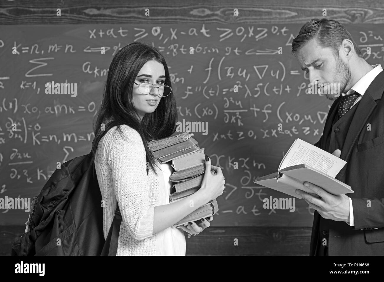 Girl student classroom reading stand hi-res stock photography and ...