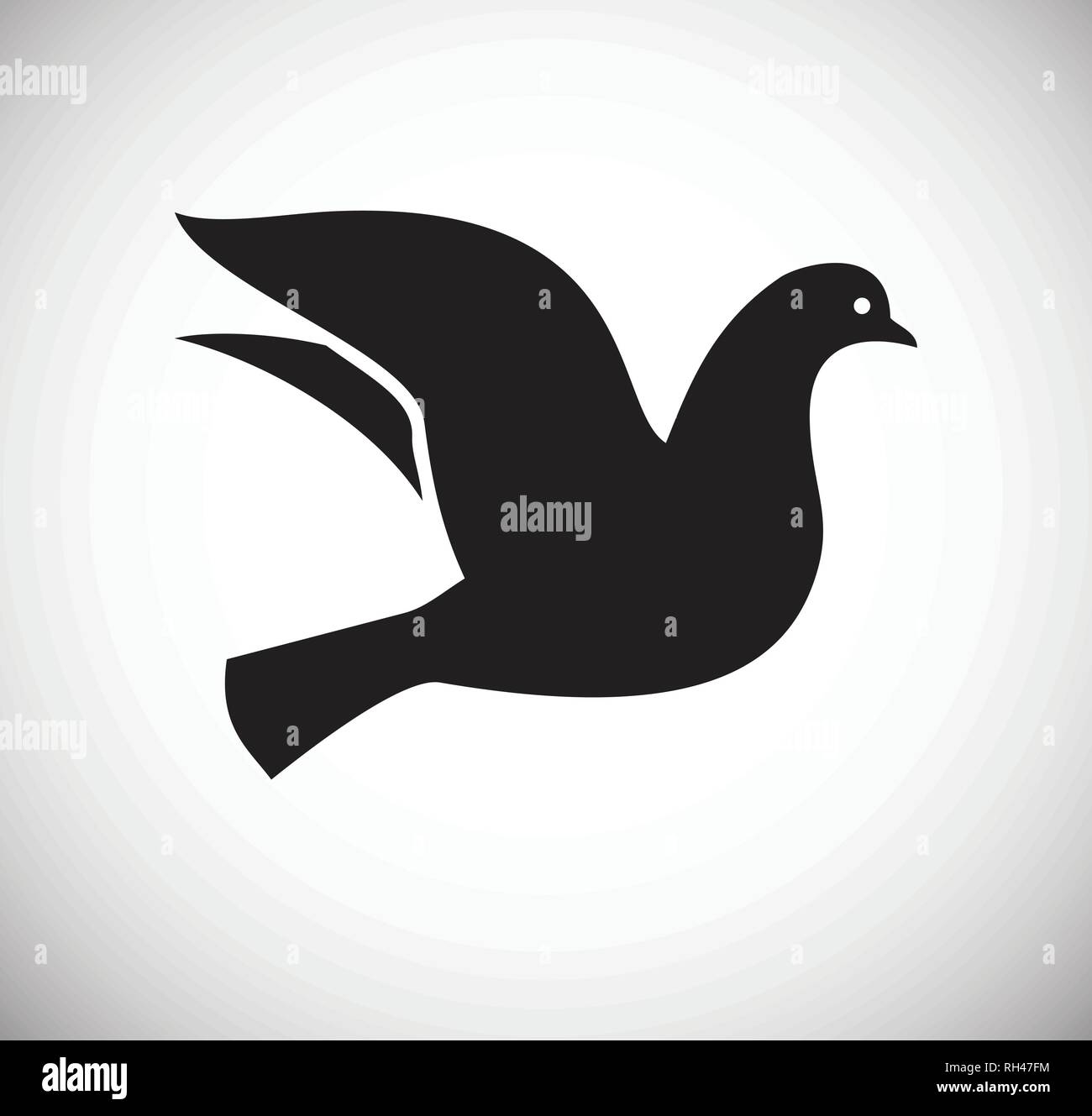 Bird icons set on white background for graphic and web design, Modern ...