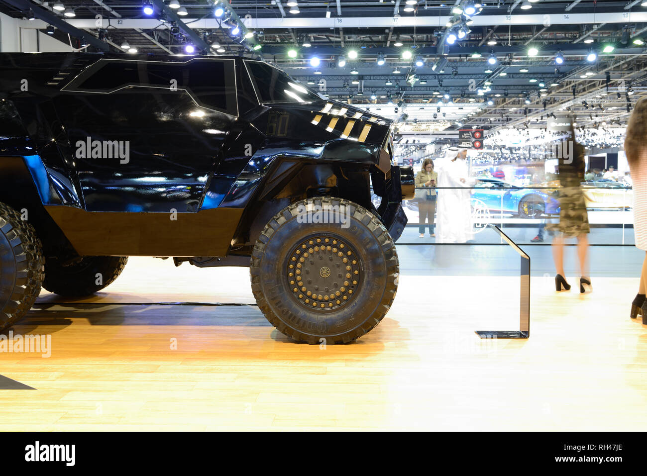 DUBAI, UAE - NOVEMBER 17: The luxury Devel Sixty off-road car is on ...