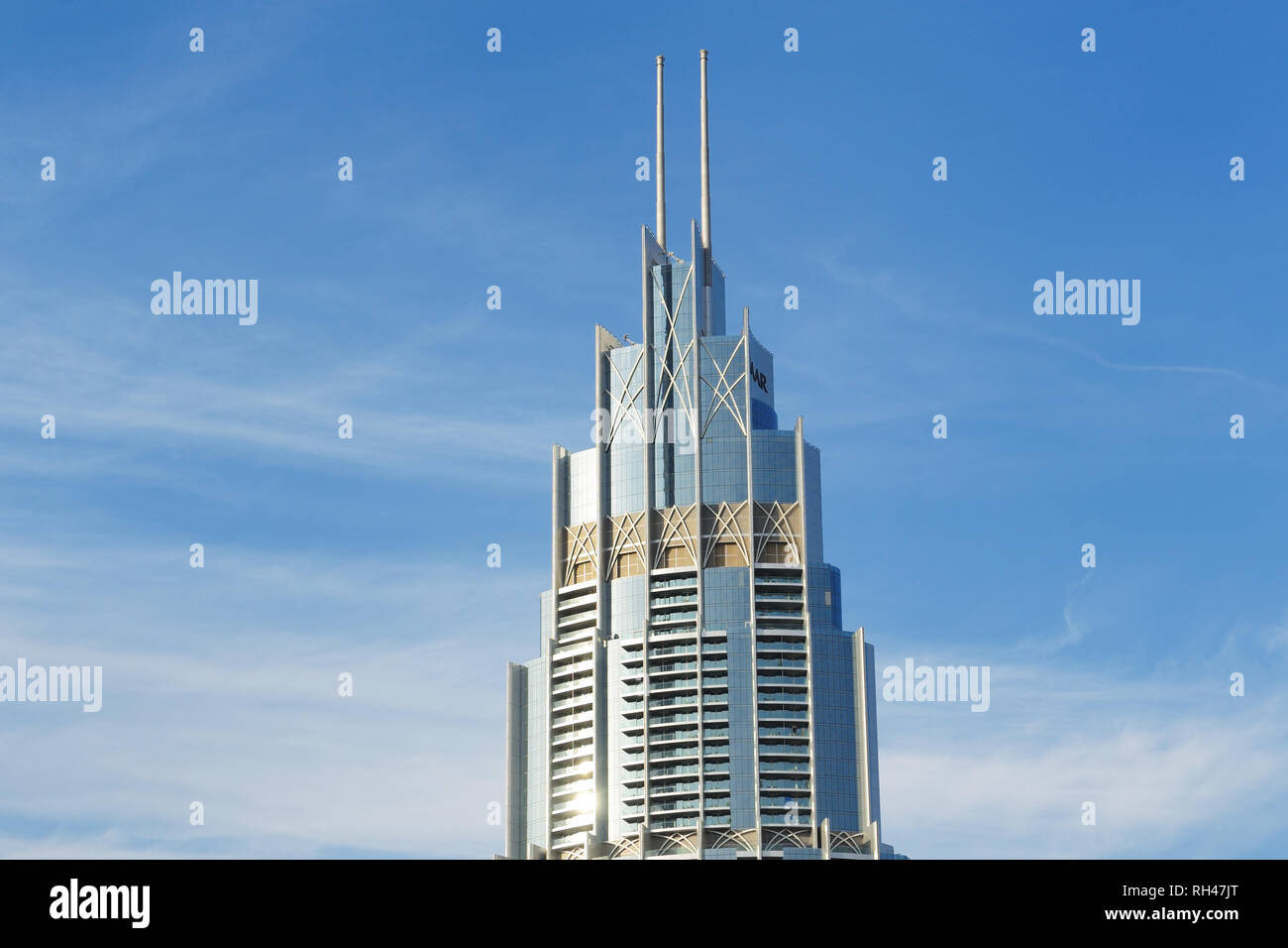 DUBAI, UAE - NOVEMBER 19: The Address Boulevard hotel is located in ...