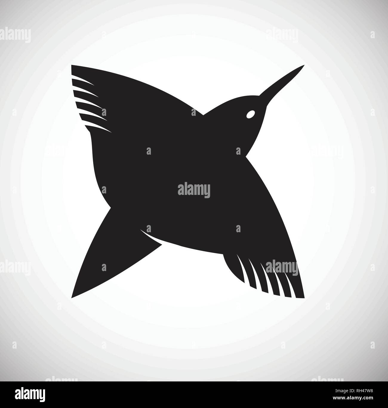 Bird icons set on white background for graphic and web design, Modern ...