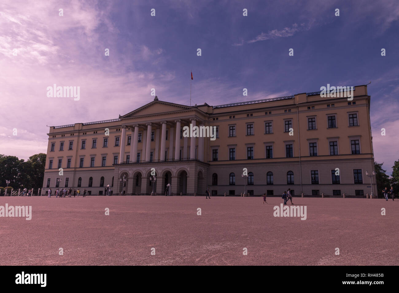 View from the royal palace at Oslo Stock Photo - Alamy