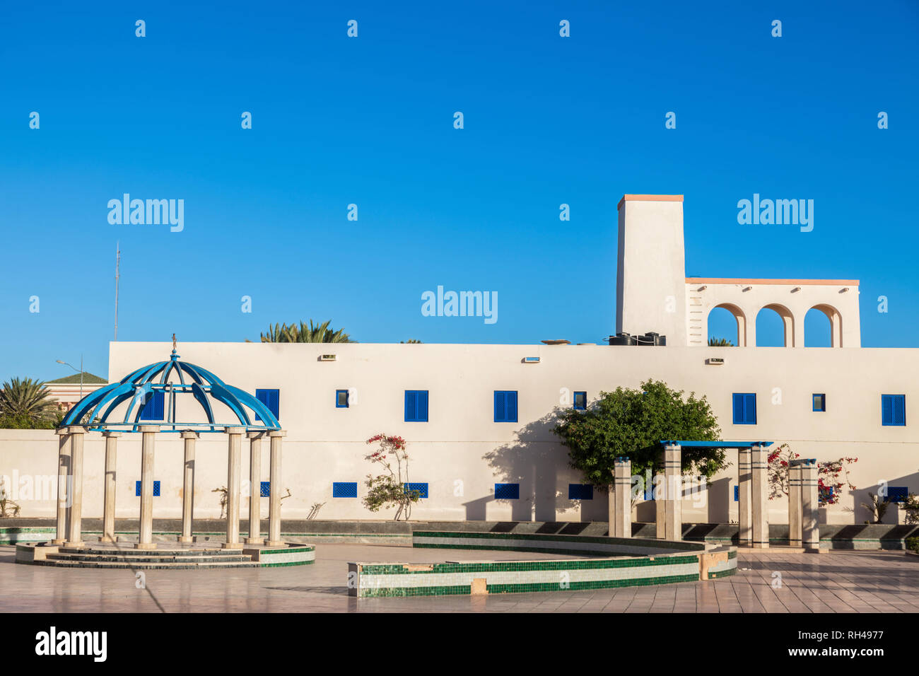 Catholic Church in Dakhla. Dakhla, Western Sahara, Morocco Stock Photo ...