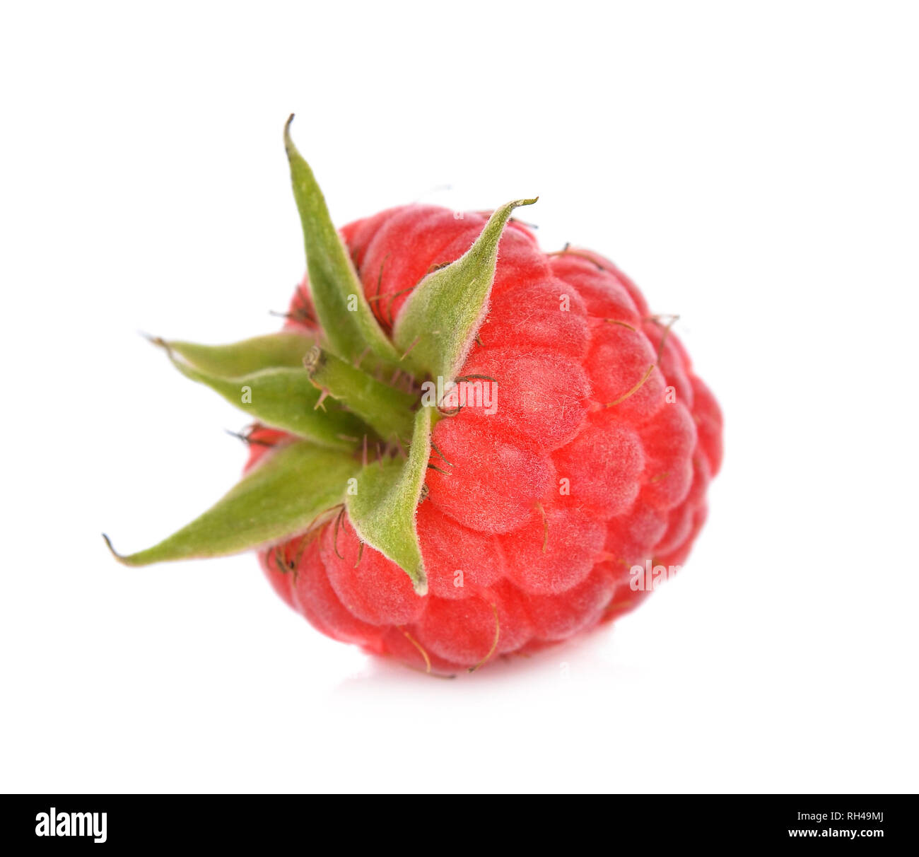Raspberries isolated on white background Stock Photo - Alamy