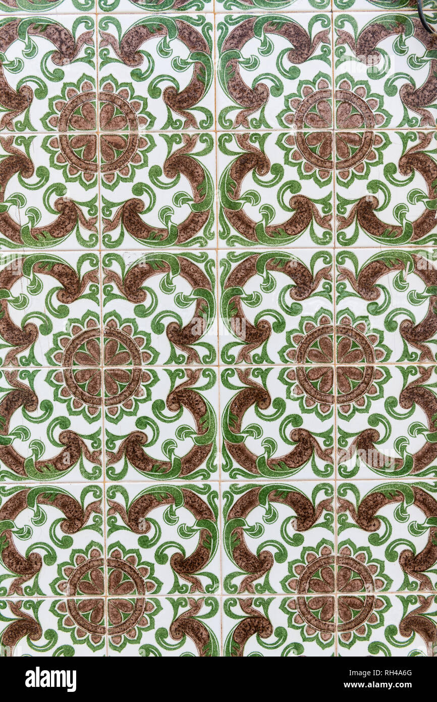 hand made traditional tiles in Portugal Stock Photo - Alamy