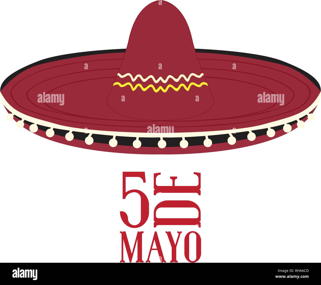 Cinco de mayo. Mexican hat Stock Vector Image & Art - Alamy
