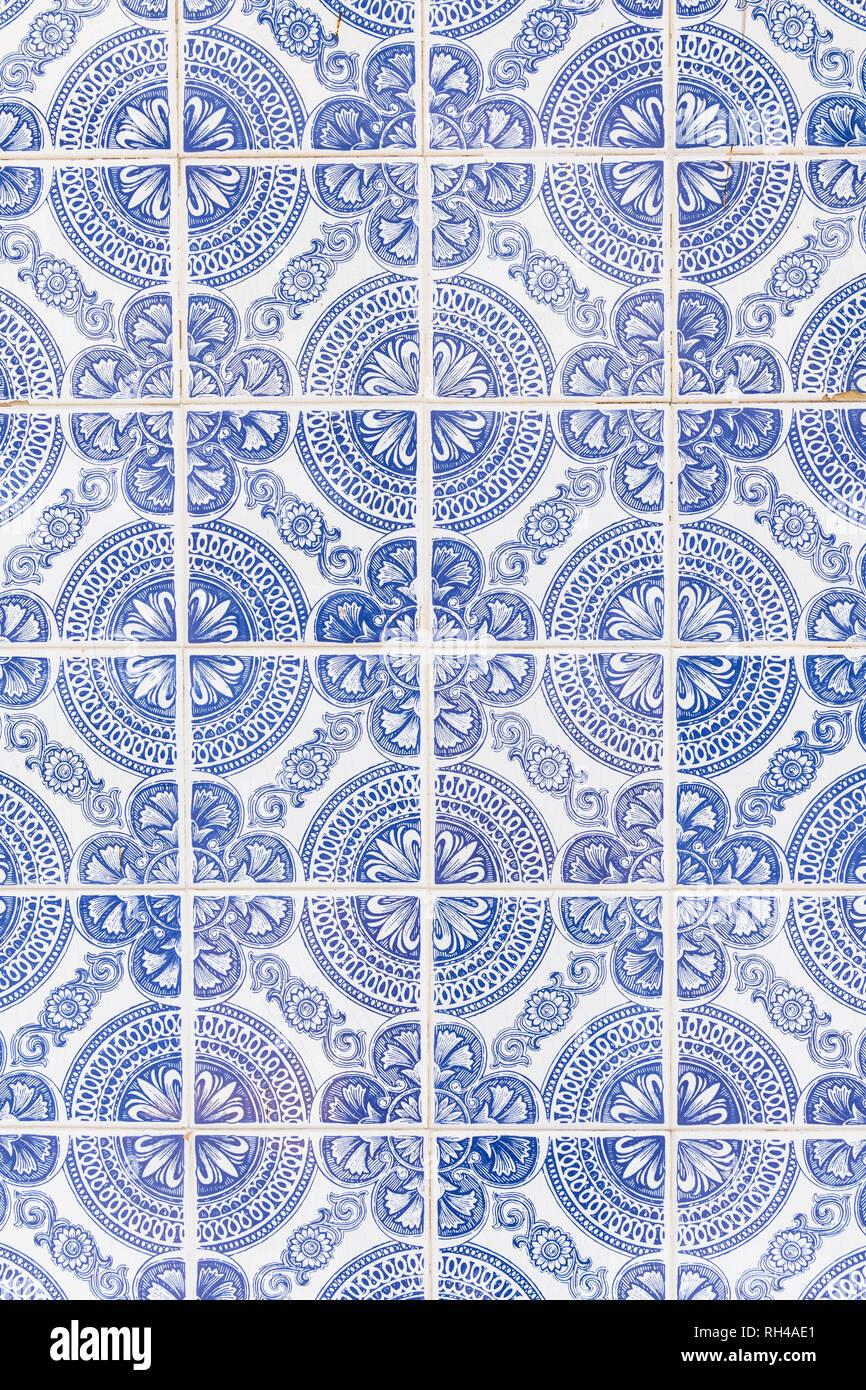 hand made traditional tiles in Portugal Stock Photo - Alamy