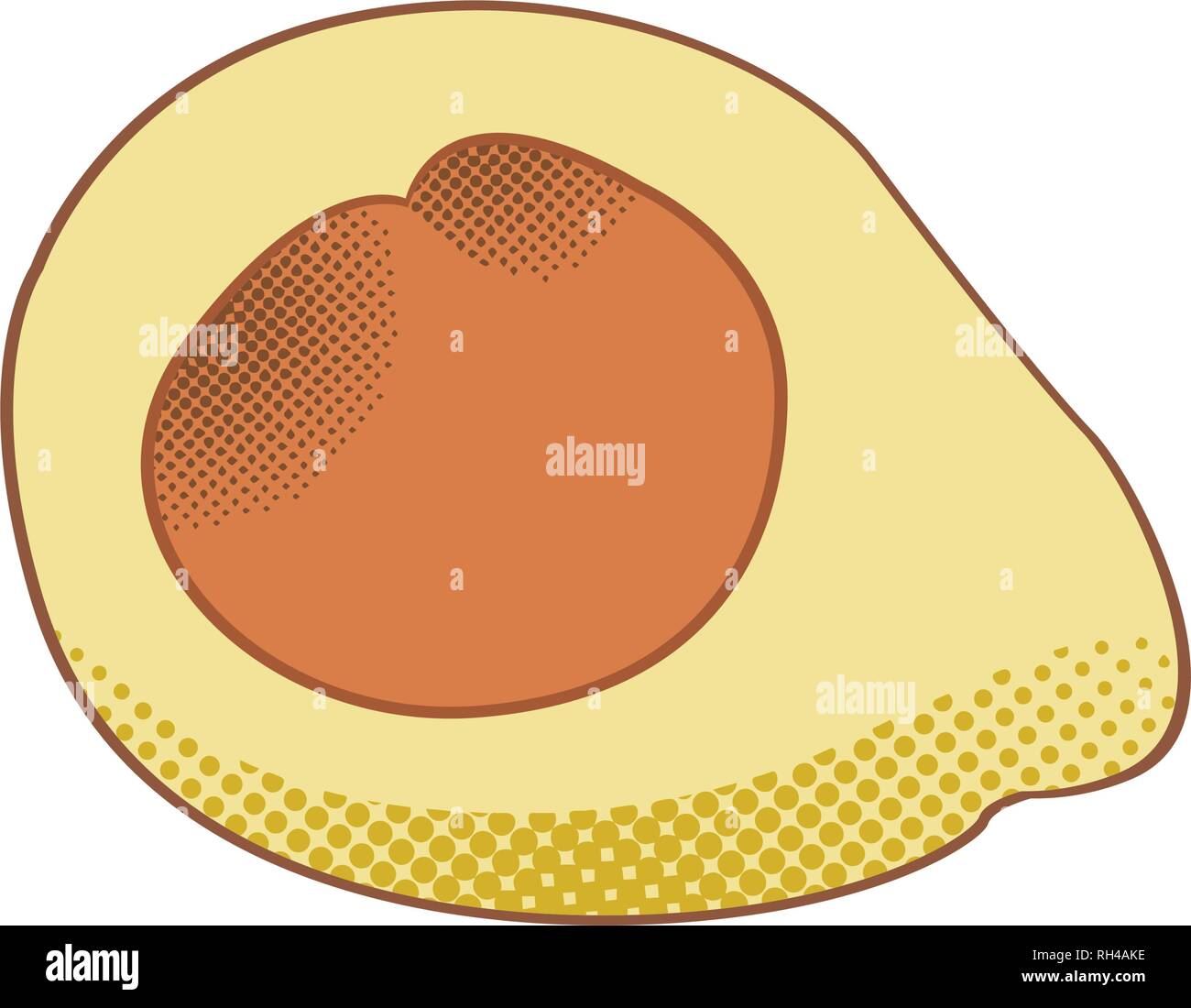 Cut avocado Stock Vector Images - Alamy