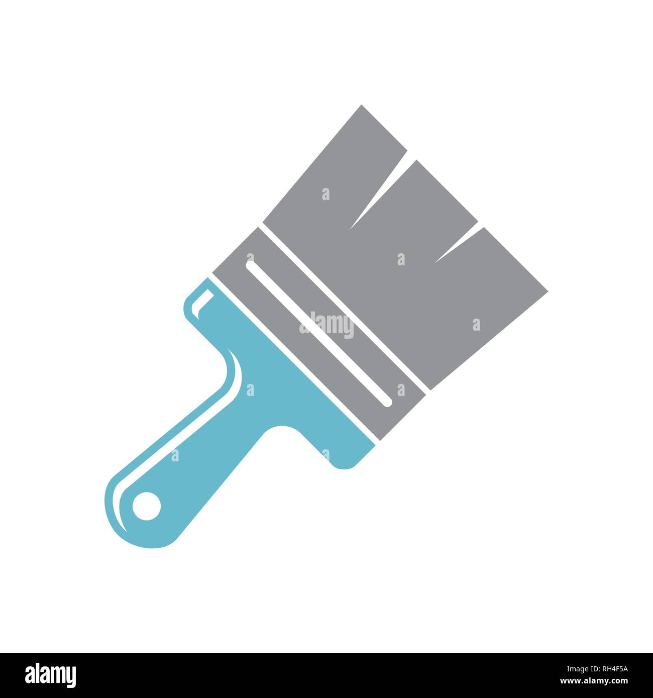 Tool brush icon on white background for graphic and web design, Modern ...