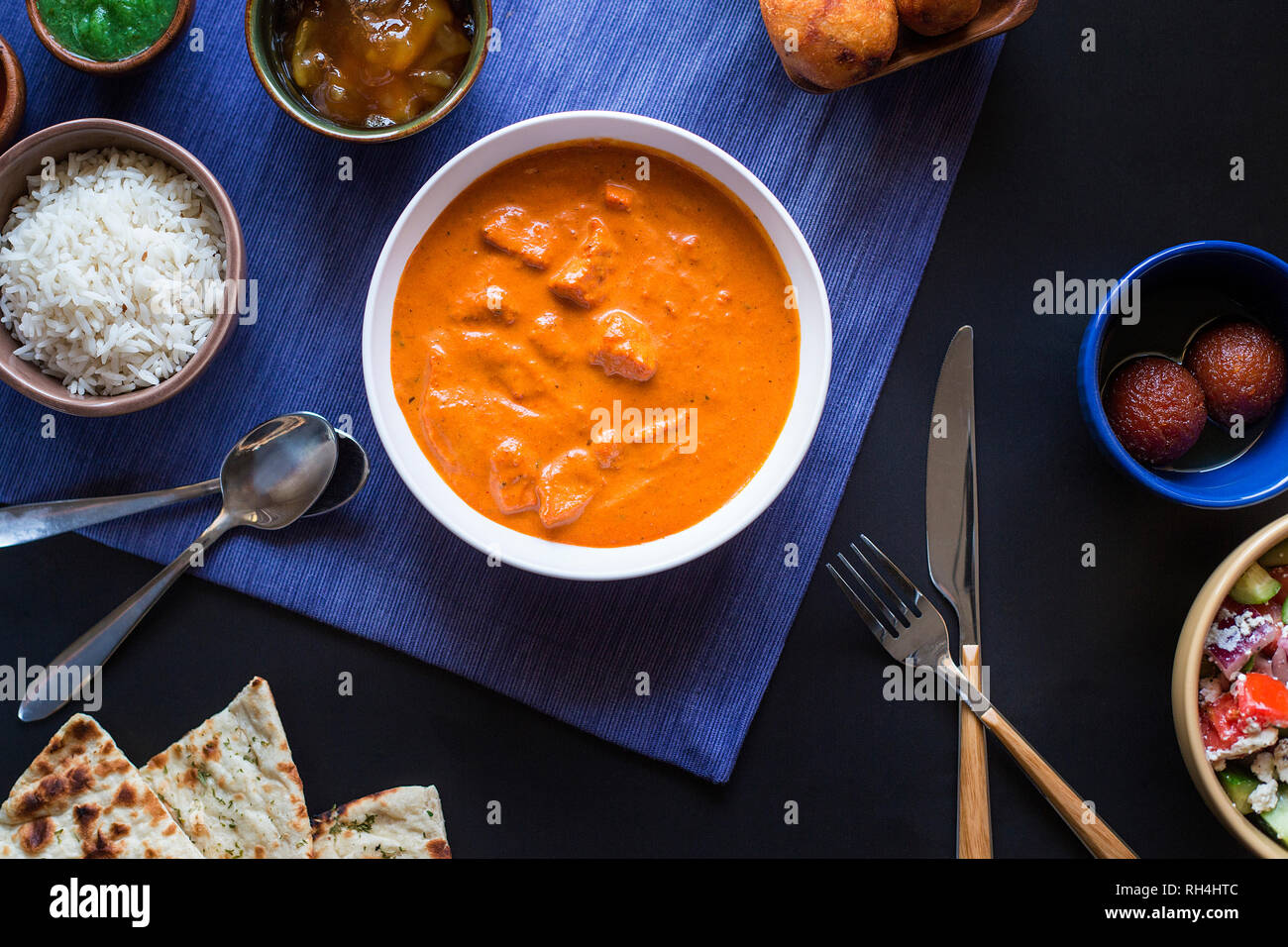 Colorful indian side dishes hi-res stock photography and images - Alamy