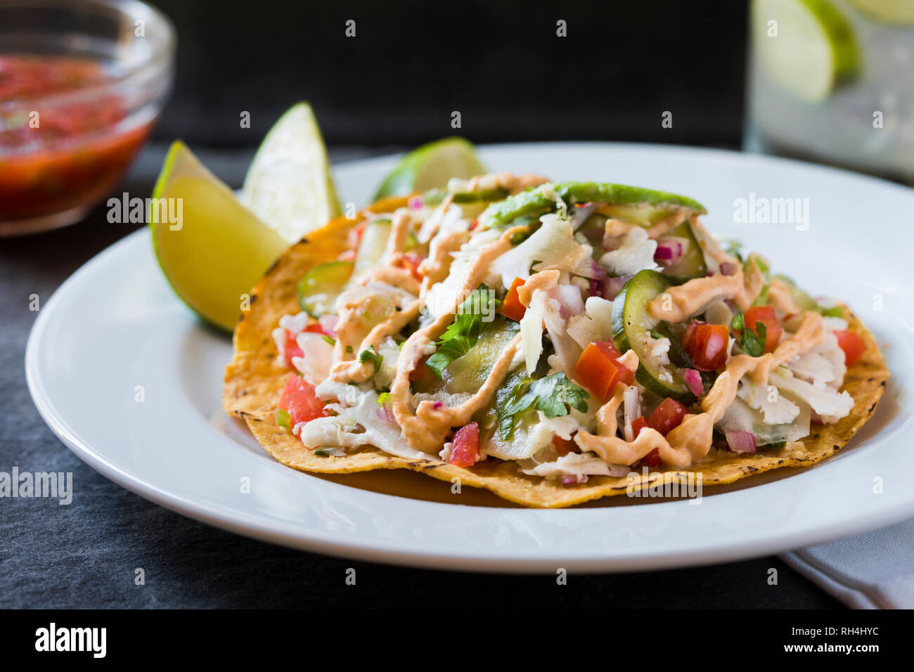 Tostada natural hi-res stock photography and images - Alamy