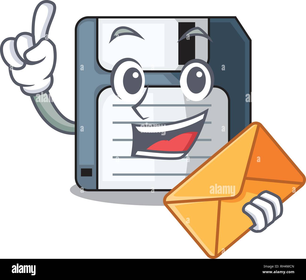 Cartoon old computer disk Cut Out Stock Images & Pictures - Alamy