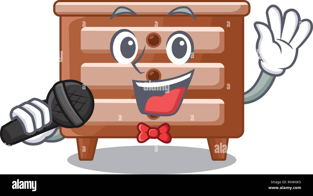 Singing character bedside table in the room Stock Vector Image & Art ...