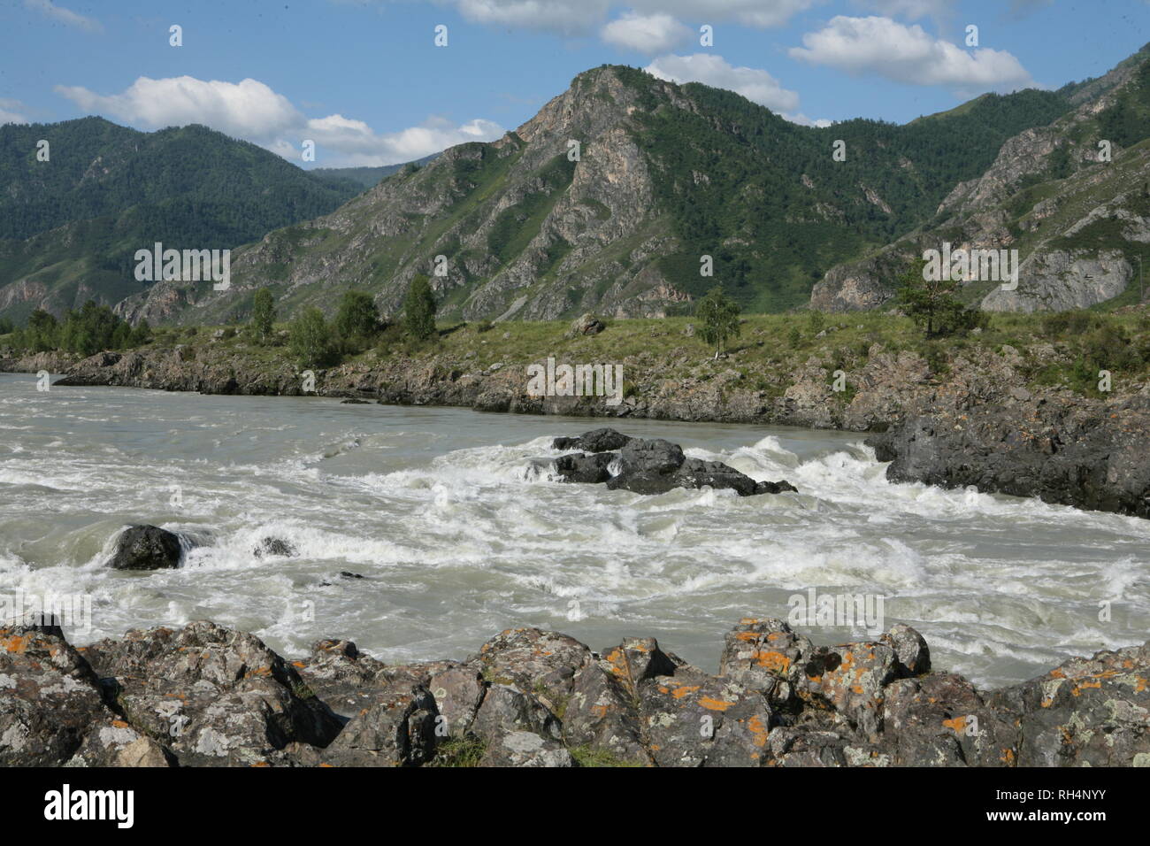 Altai region Russia mountain landscapes Stock Photo - Alamy