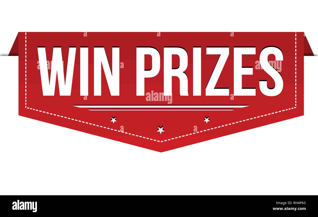 Winer prizes banner design on white background, vector illustration ...