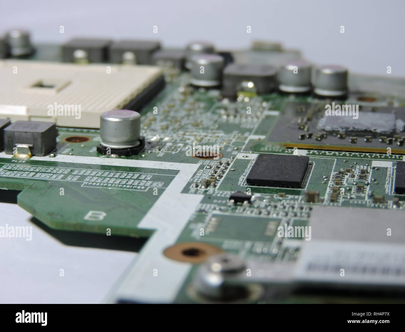 Printed Circuit Board PCB green Stock Photo - Alamy