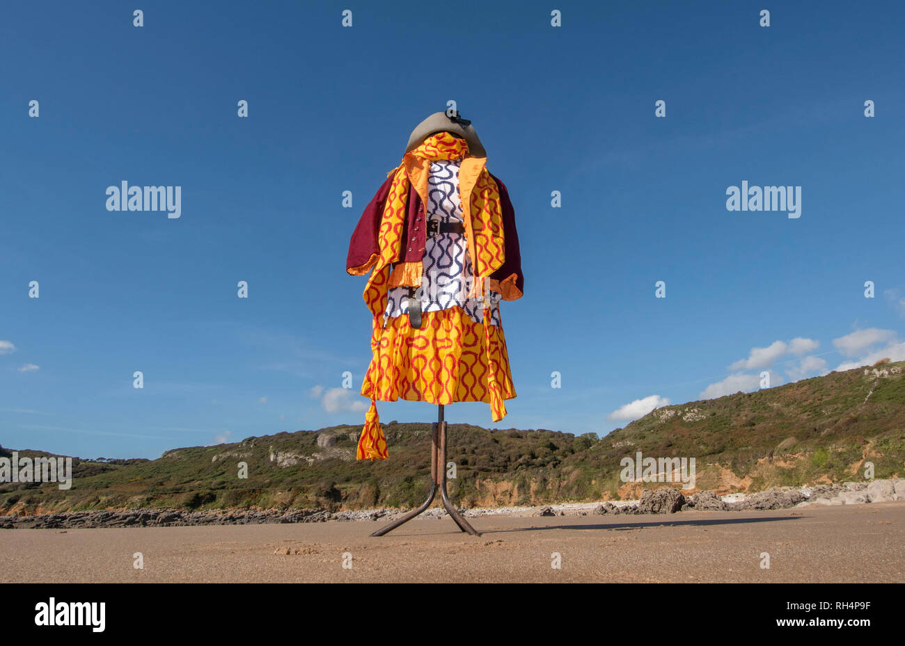 Vintage Vivienne Westwood squiggle print clothes on a mannequin, taken ...