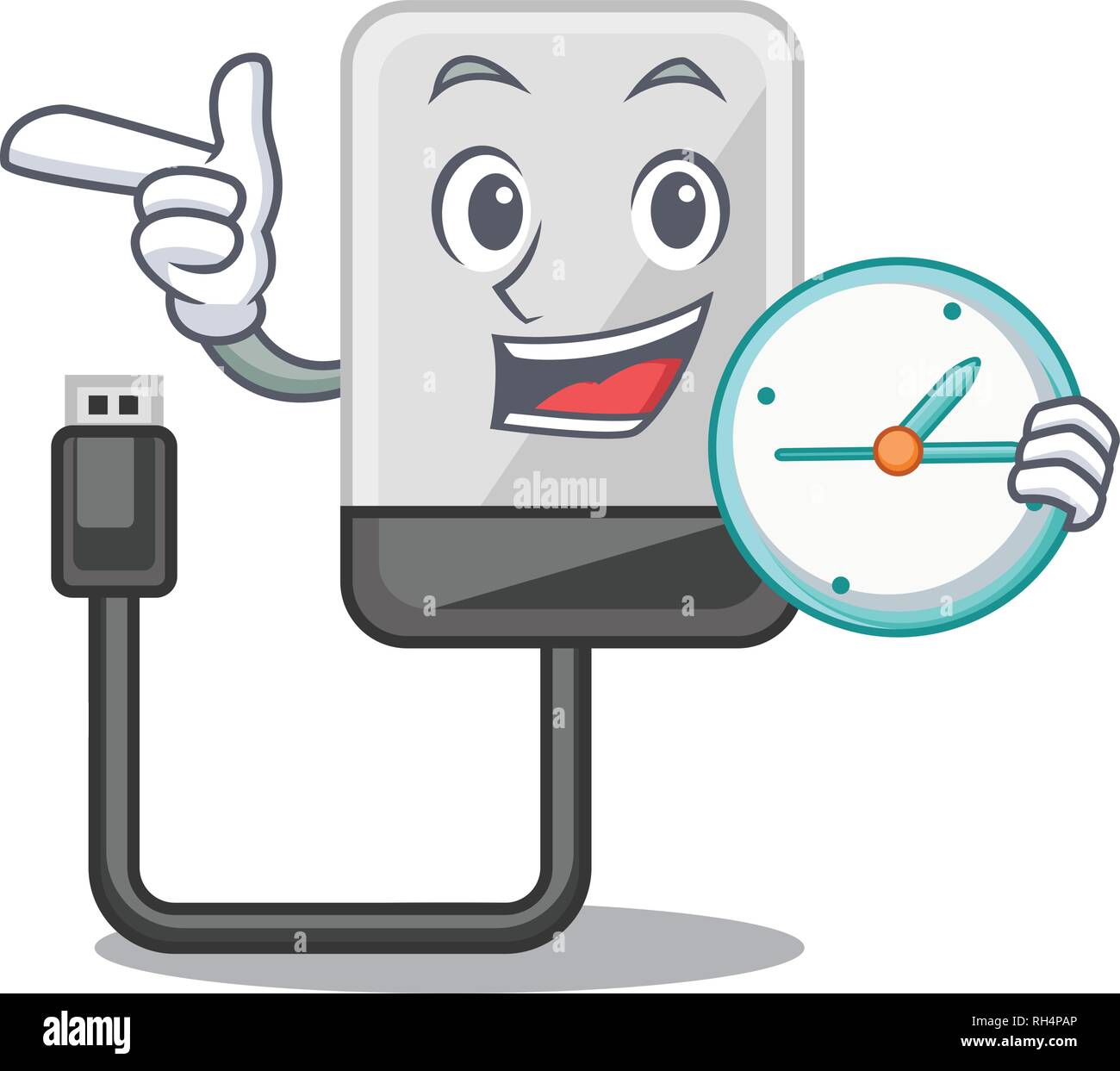 External clock Stock Vector Images - Alamy