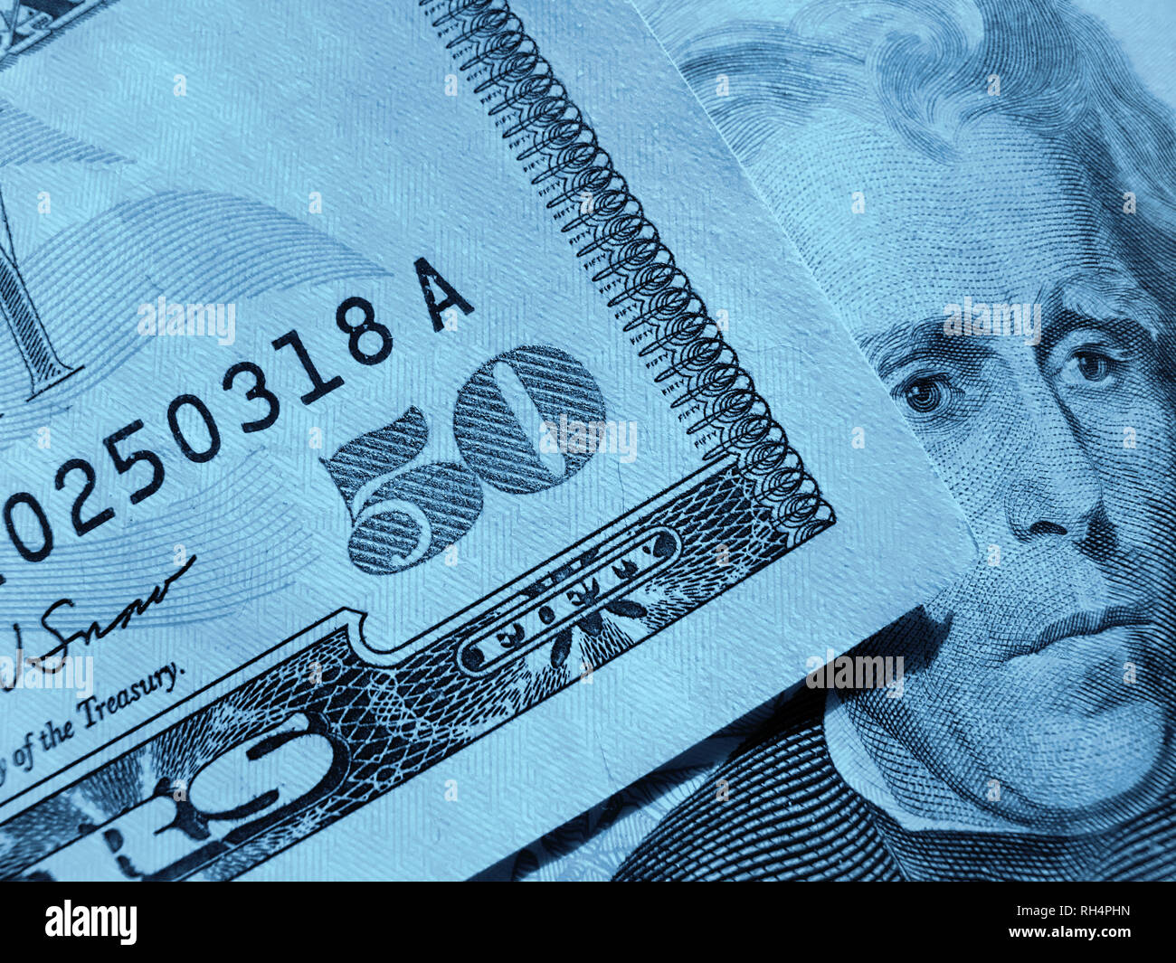 Blue abstract money background from dollars usa Stock Photo - Alamy