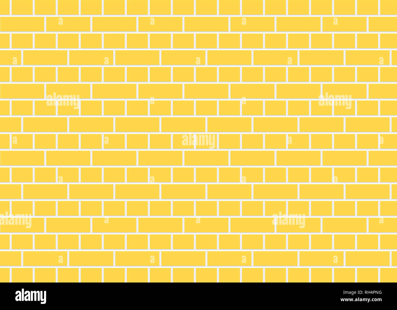 illustration of a yellow brick wall background Stock Photo - Alamy