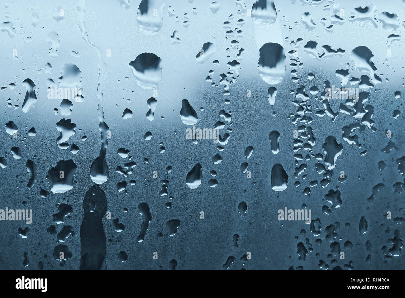 natural water drops on window glass Stock Photo - Alamy