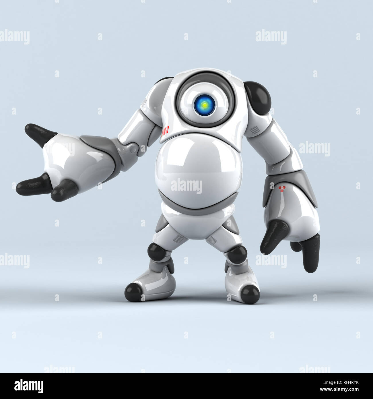 Big robot - 3D Illustration Stock Photo - Alamy