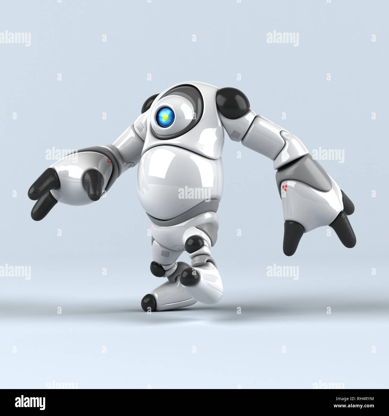 Big robot - 3D Illustration Stock Photo - Alamy