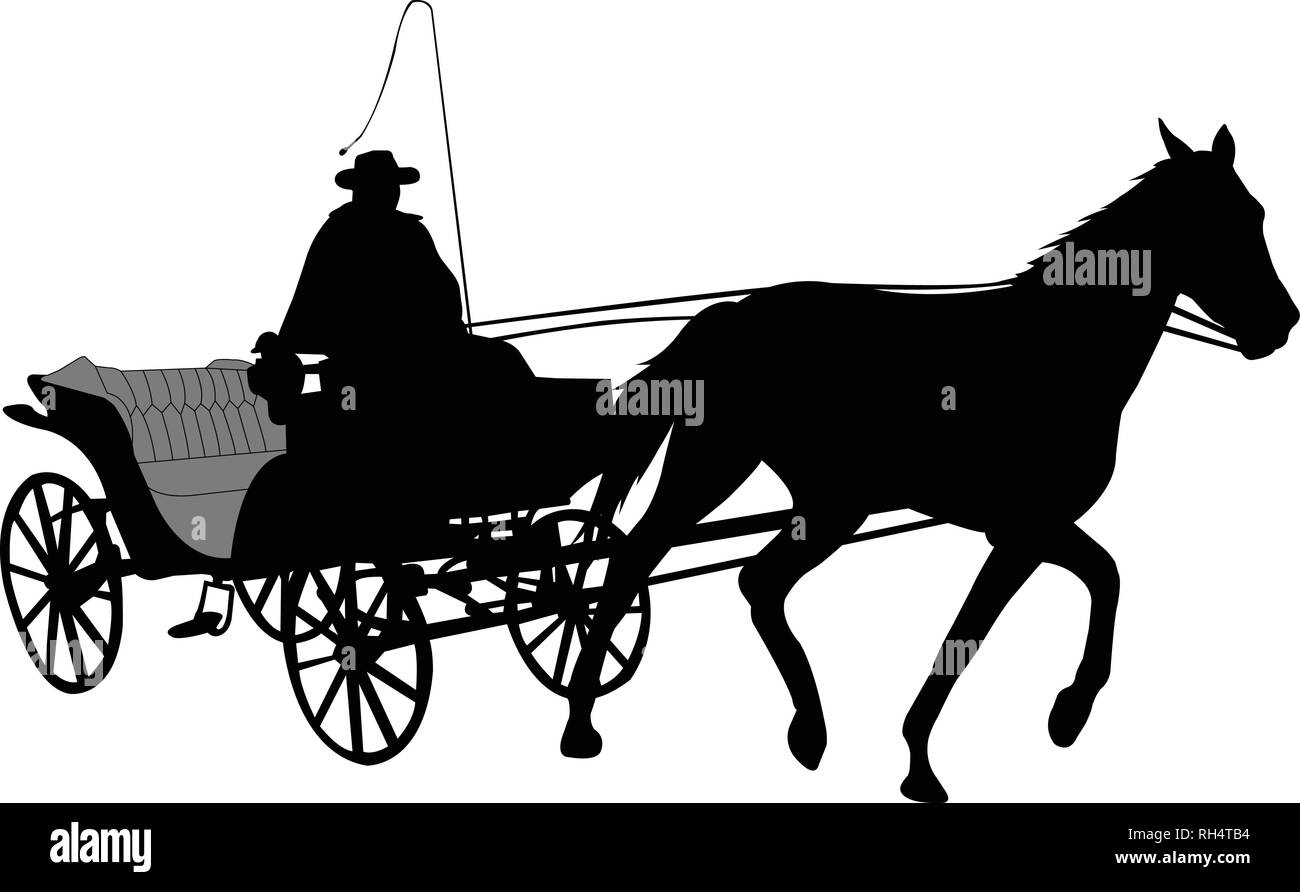Man with carriage Stock Vector Images - Alamy