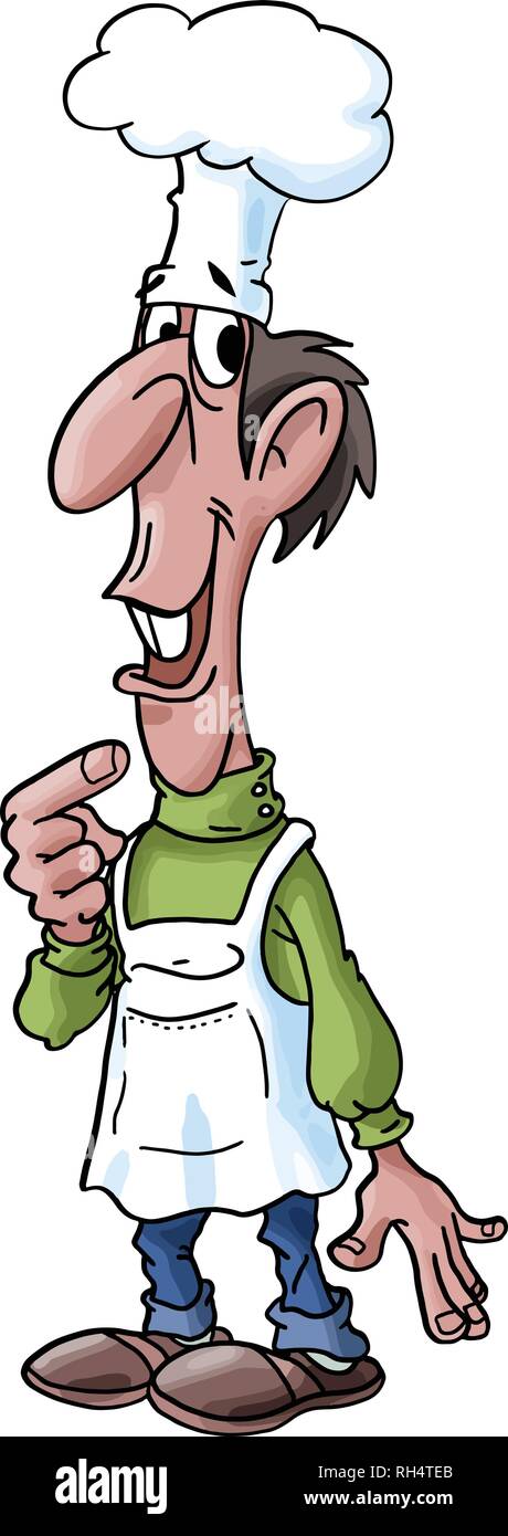 Cartoon Chef vector illustration Stock Vector Image & Art - Alamy