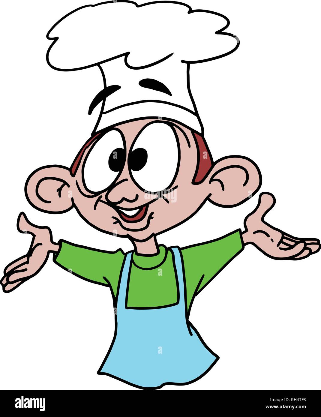 young cartoon Chef vector illustration Stock Vector Image & Art - Alamy
