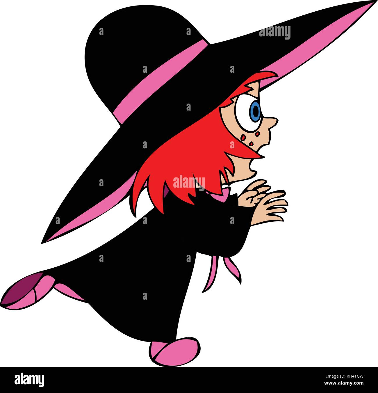 Cartoon witch hi-res stock photography and images - Alamy