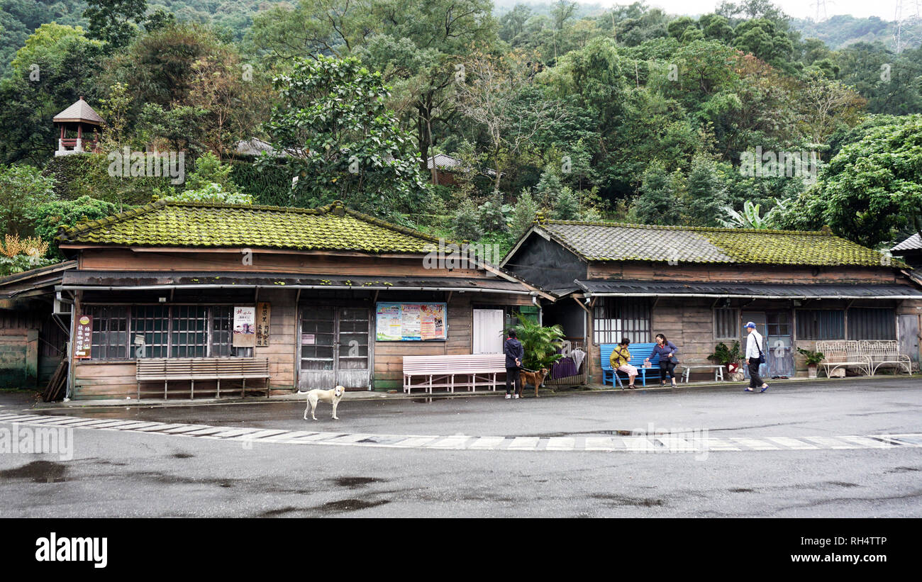 Hualien County,Taiwan- Dec.4, 2018 - Wanrong train station in the ...