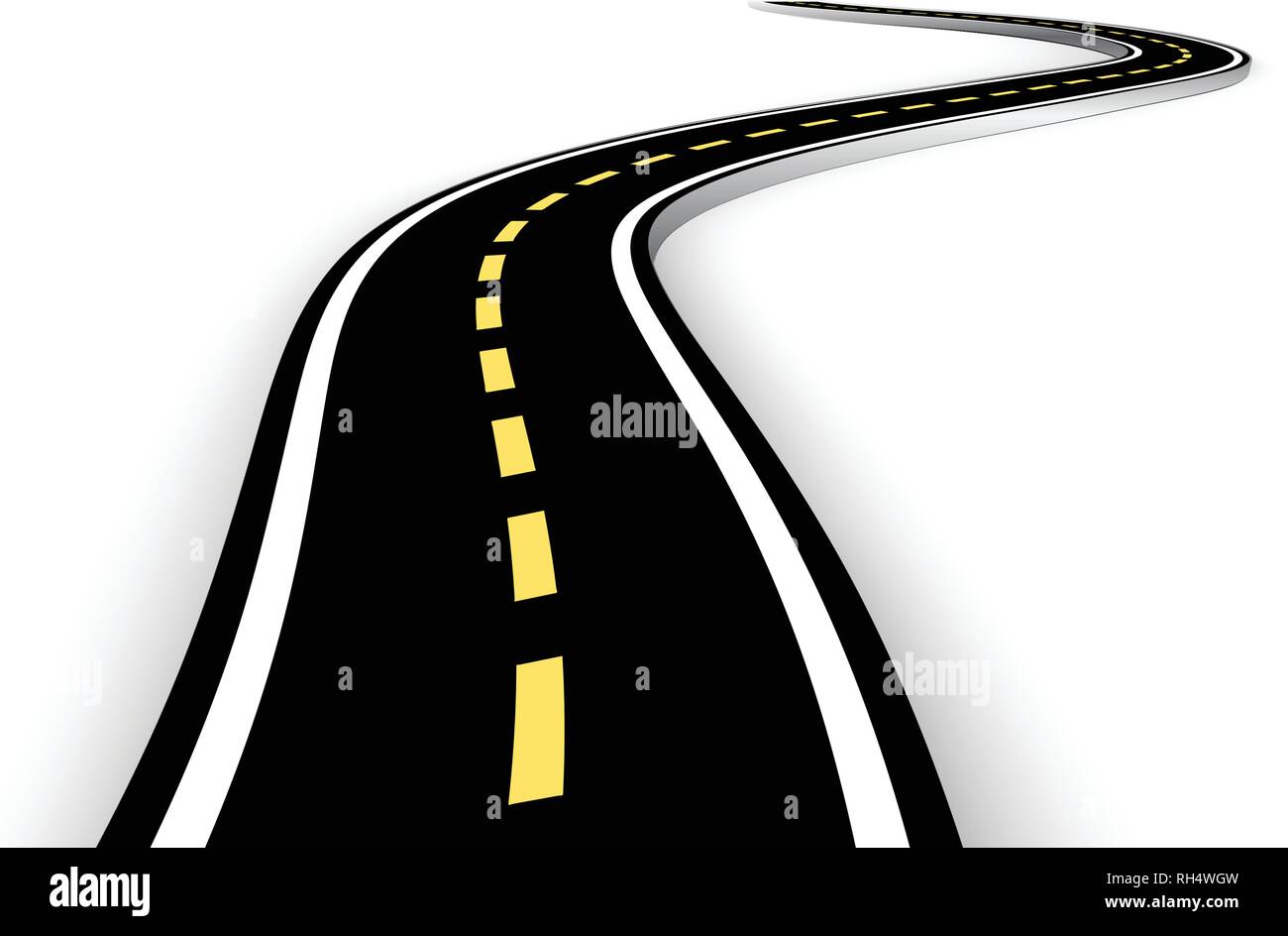 Curved Road Clip Art