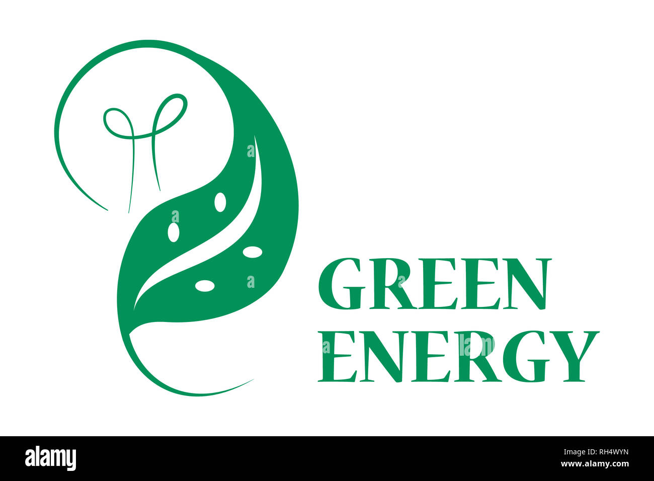 Green energy logo concept. Ecology and environment. Symbol of renewable ...