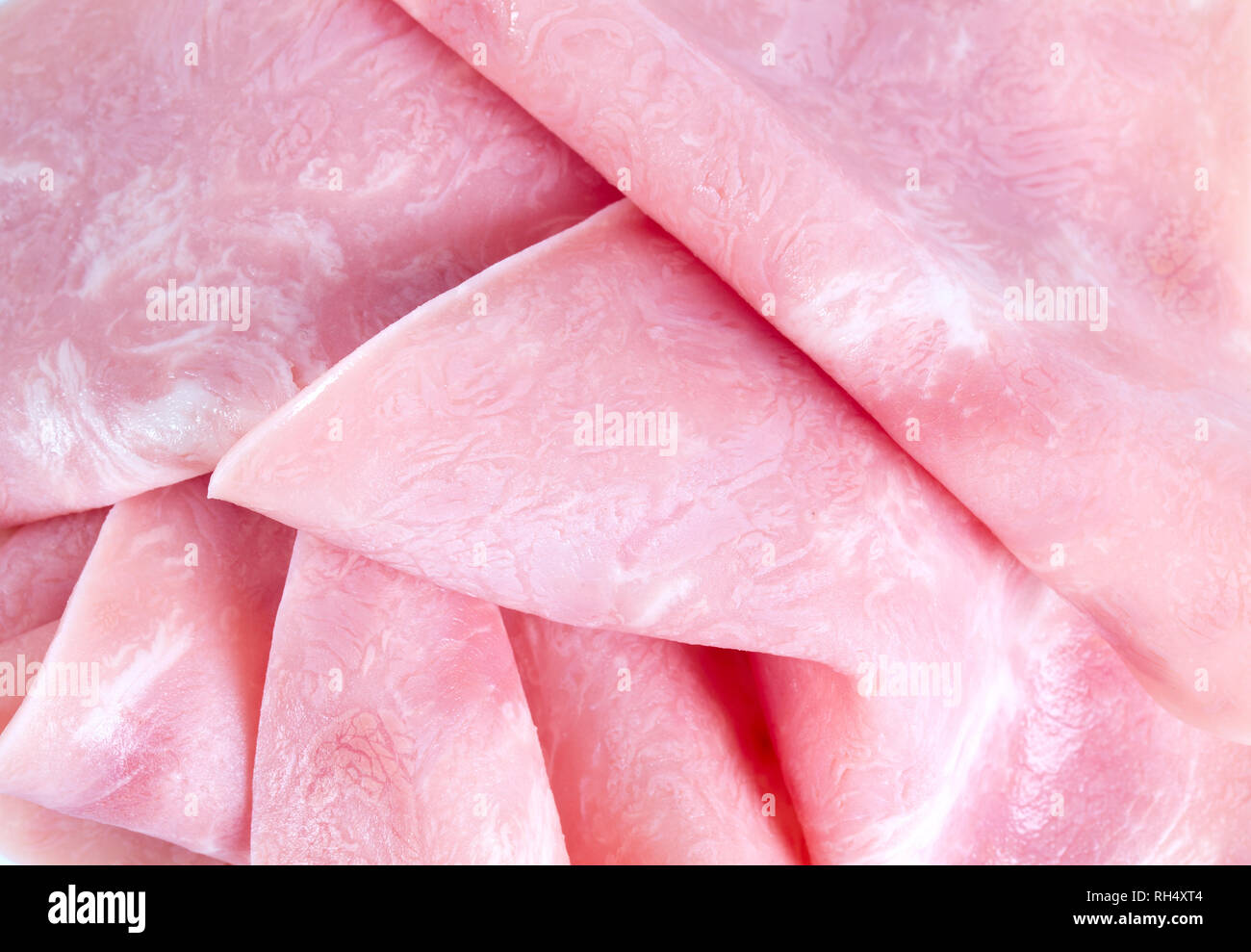 squared slice of lean pork ham Stock Photo - Alamy