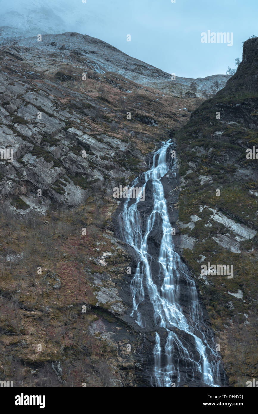 Steall Falls waterfall Stock Photo - Alamy