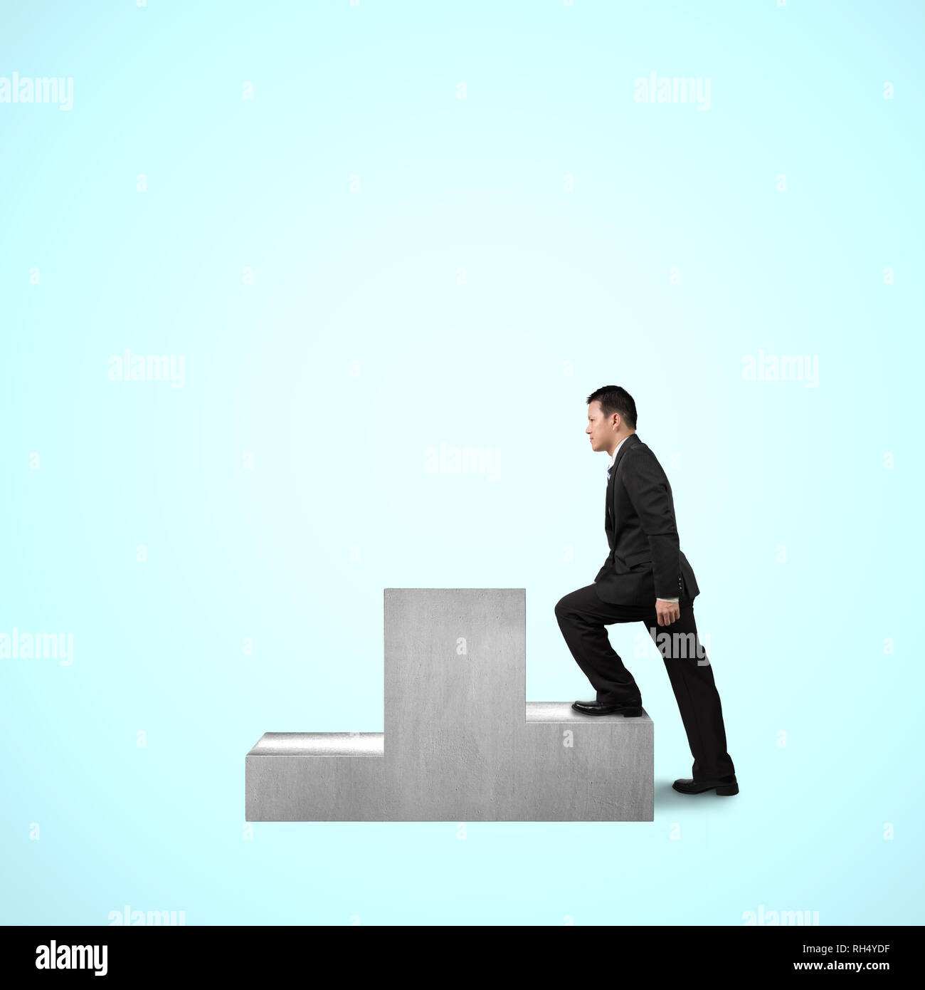Businessman standing podium hi-res stock photography and images - Alamy
