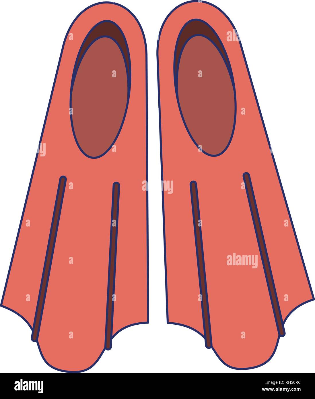diving fins equipment Stock Vector Image & Art - Alamy