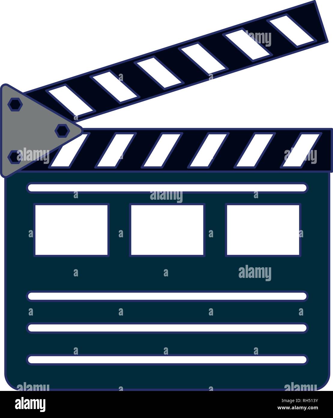 Movie clapboard symbol isolated Stock Vector Image & Art - Alamy