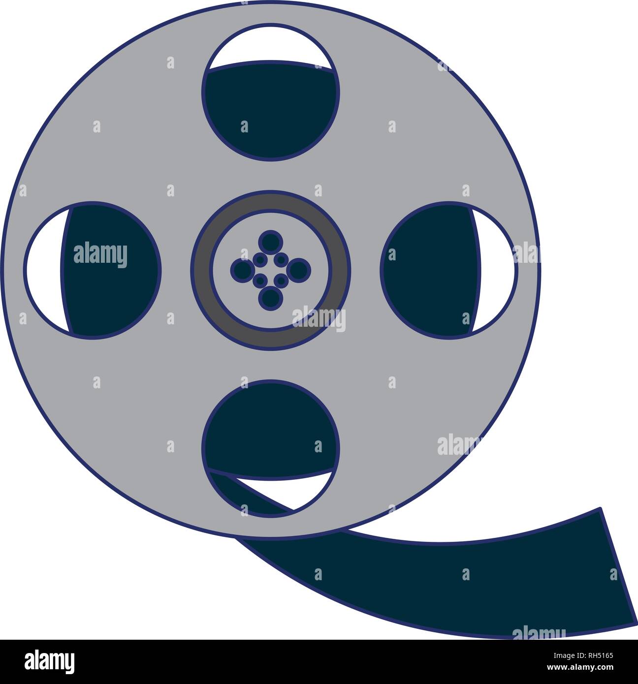 Movie reel symbol Stock Vector Image & Art - Alamy