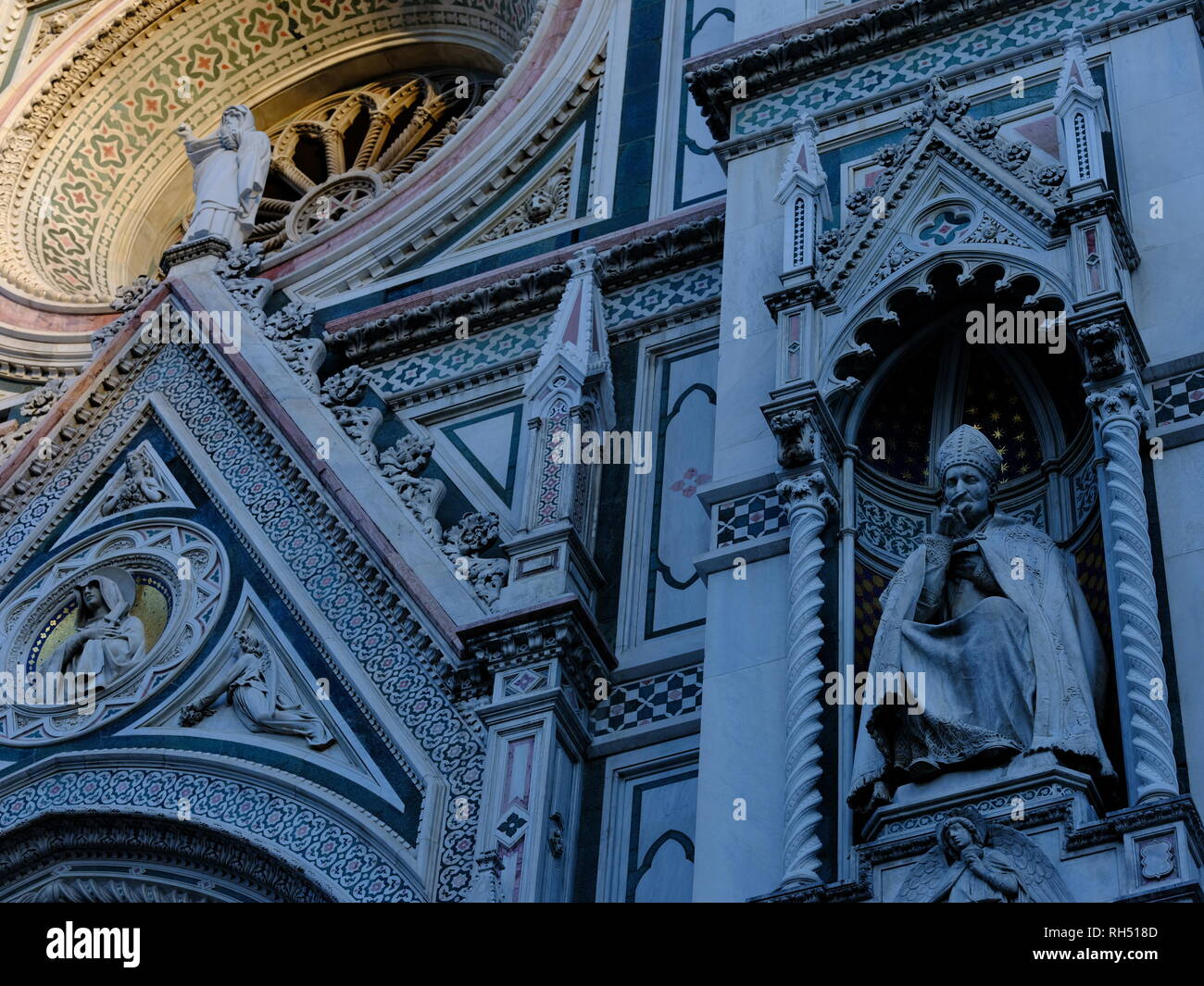 Florence Cathedral Duomo and rose window Florence Italy Europe Stock ...